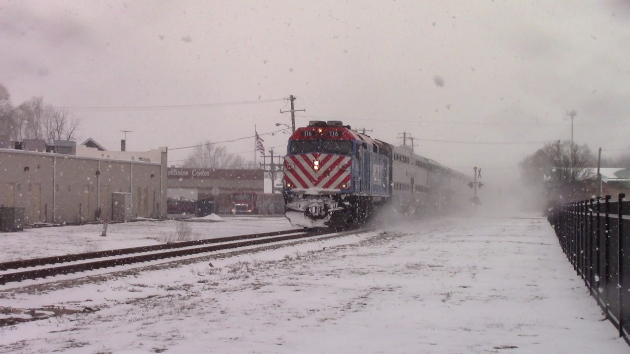 Metra 116 South Manhattan, IL 3/14/17 - YouTube