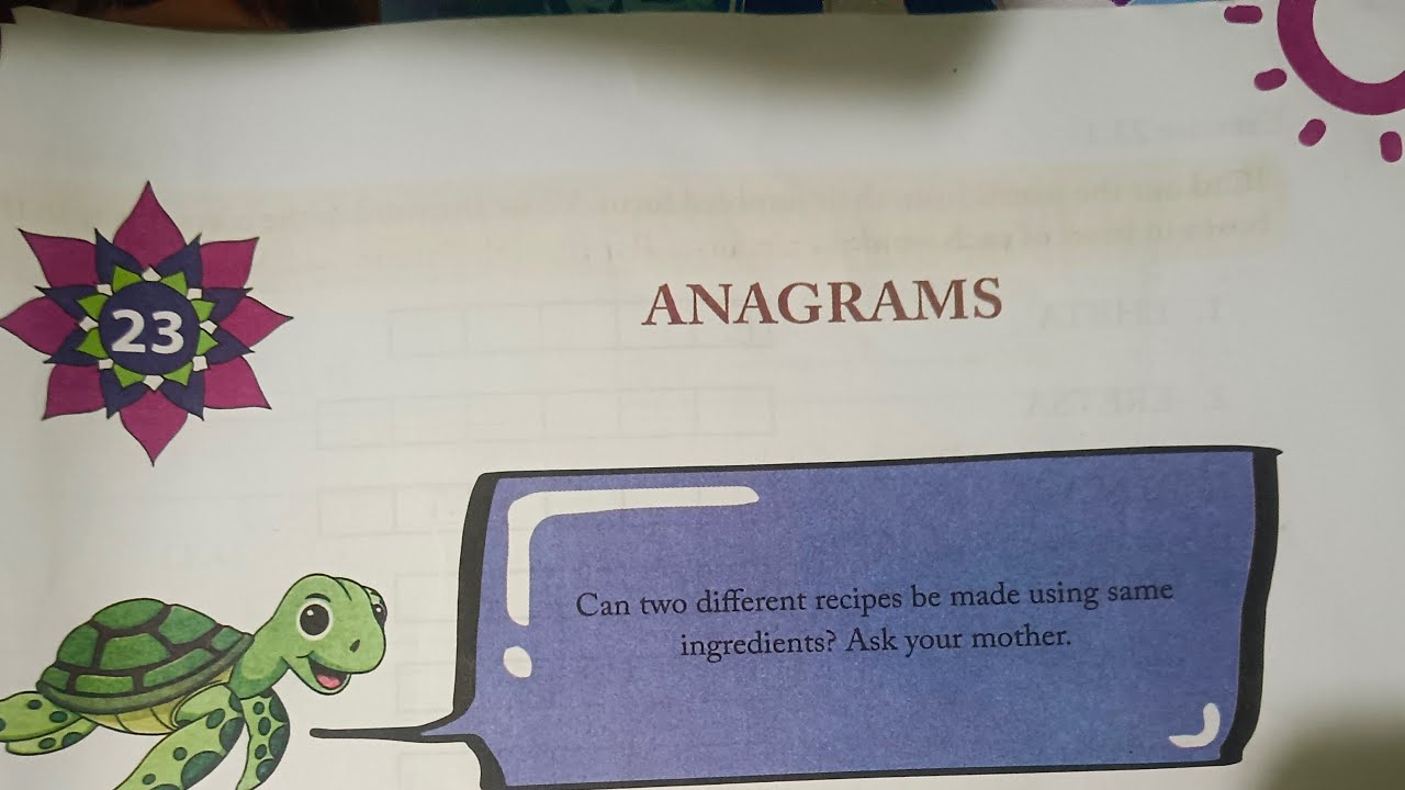 ANAGRAMS l Class 4 l #Englishgrammar - YouTube