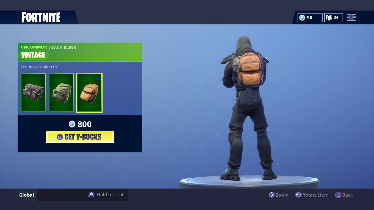 NEW BUCKLED BACK BLING IN Fortnite Battel Royale - YouTube