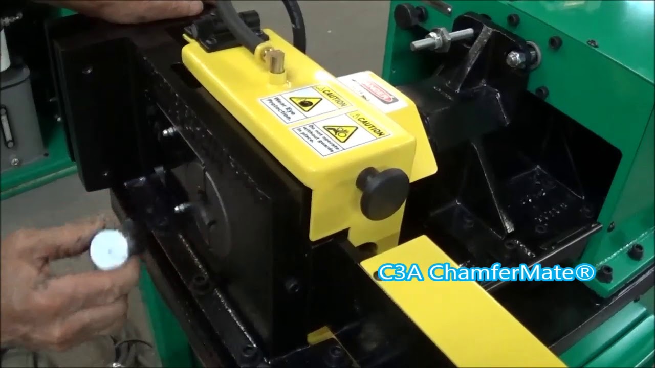 Stud Chamfering, Chamfer Machine, C3A - YouTube