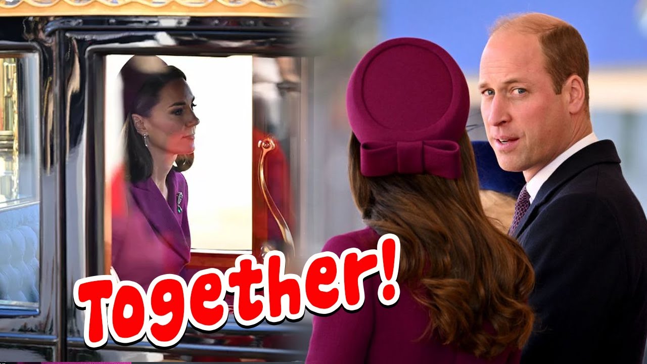 Kate Middleton & Prince William Ride in London Carriage Procession with ...