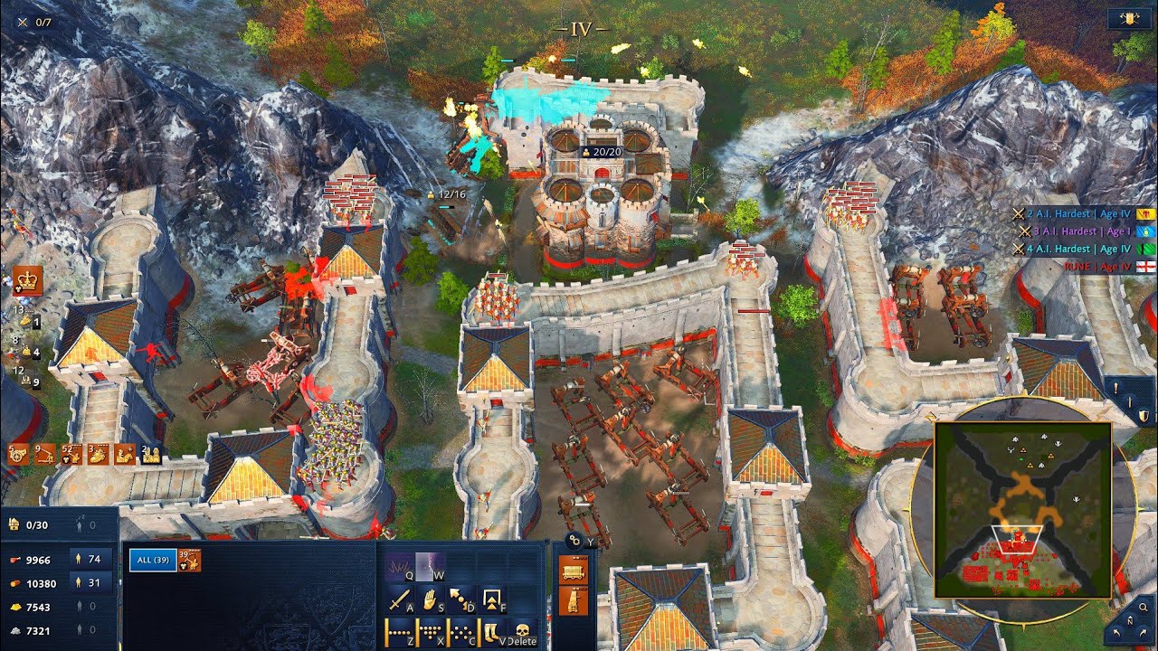 Age Of Empires 4 | The Perfectly Positioned English Keep with Mangonels ...