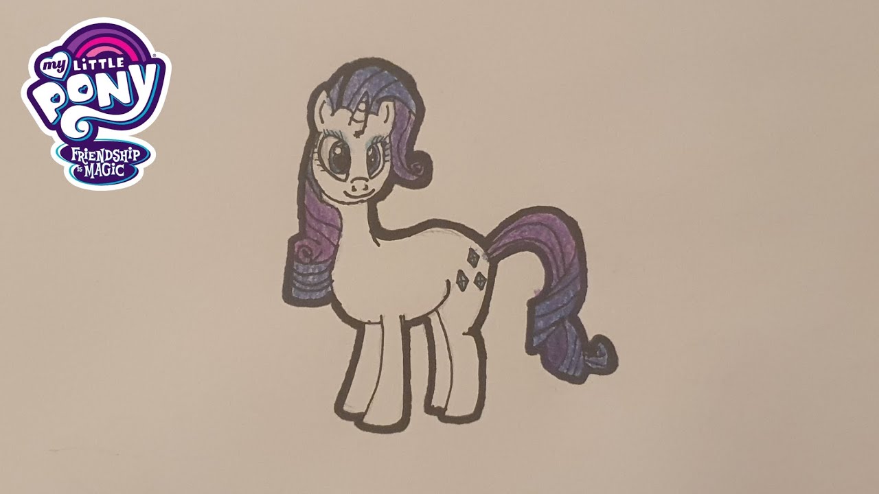 How to draw Rarity | My little pony - YouTube