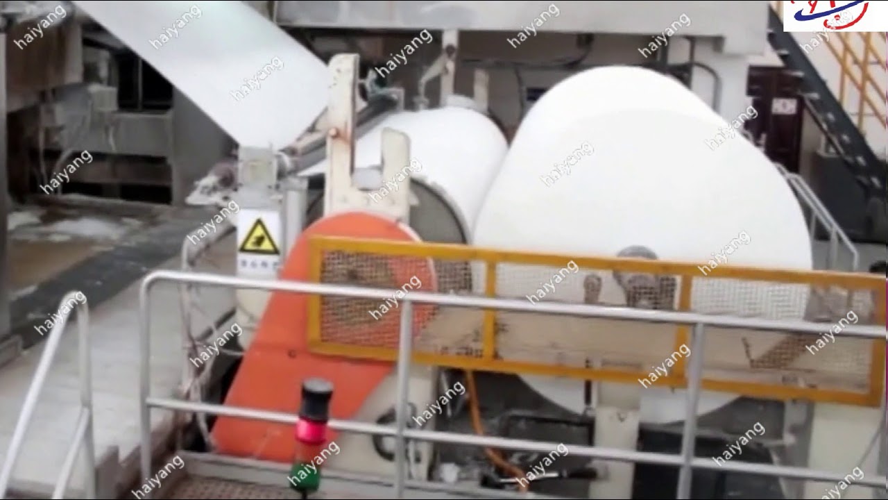 Recycling Paper Making Machine Single Cylinder High Speed - YouTube