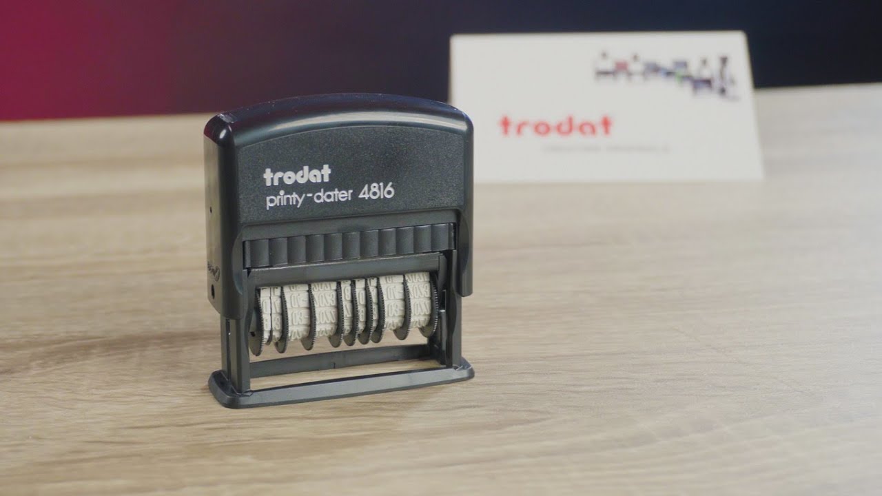 Trodat printy-dater 4816 - YouTube
