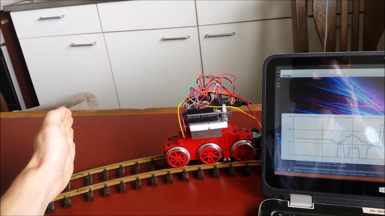 Adaptive cruise control project Hanzehogeschool Groningen - YouTube