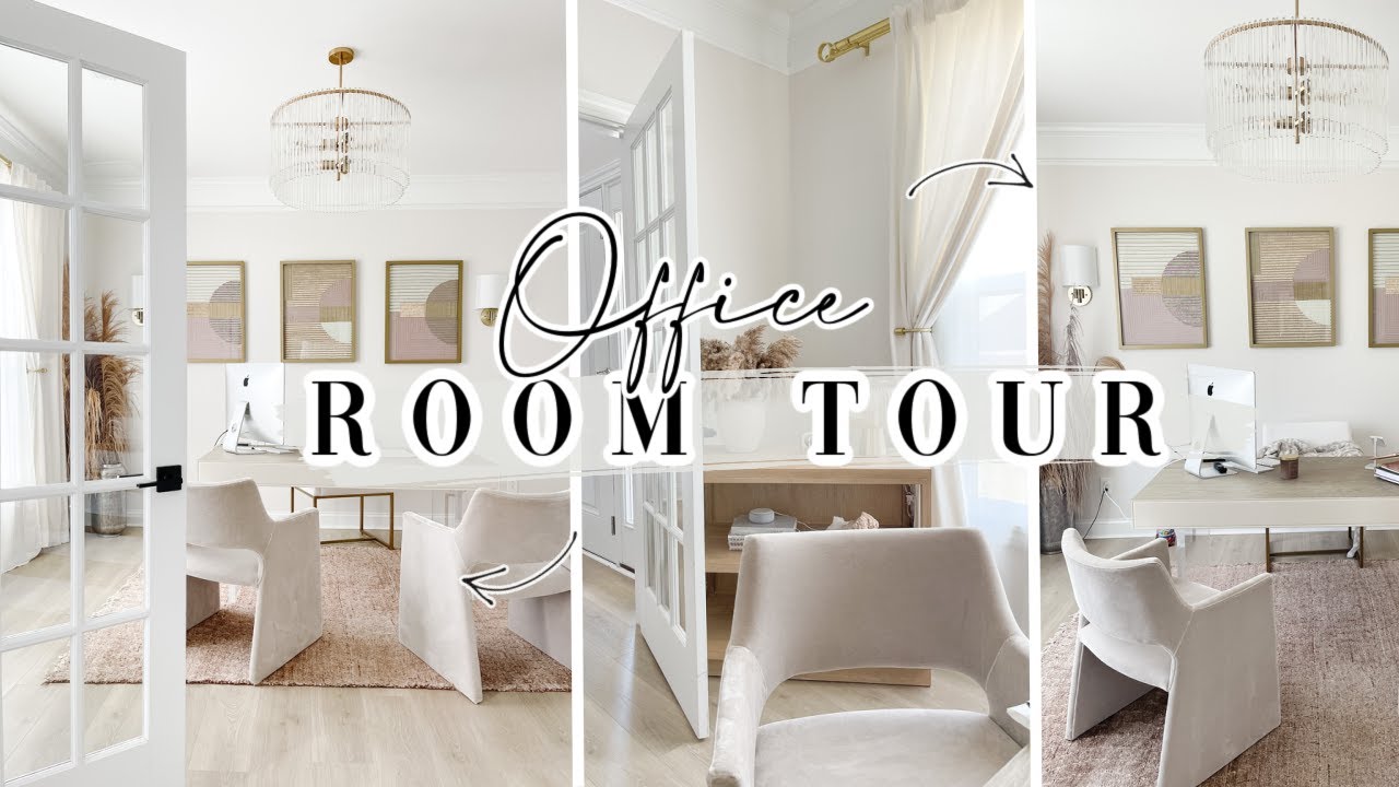 *HUGE* OFFICE TOUR & MAKEOVER | ROOM TRANSFORMATION - YouTube