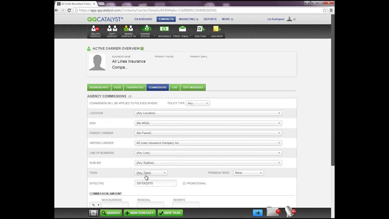 QQCatalyst - How To Set Up Commissions For Carriers - YouTube