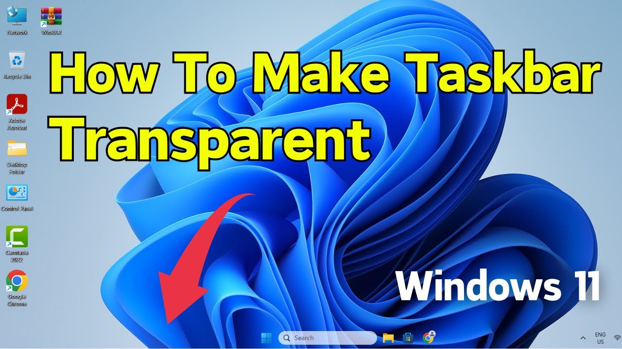 How To Make Taskbar Transparent In Windows 11 Laptop || Transparent ...