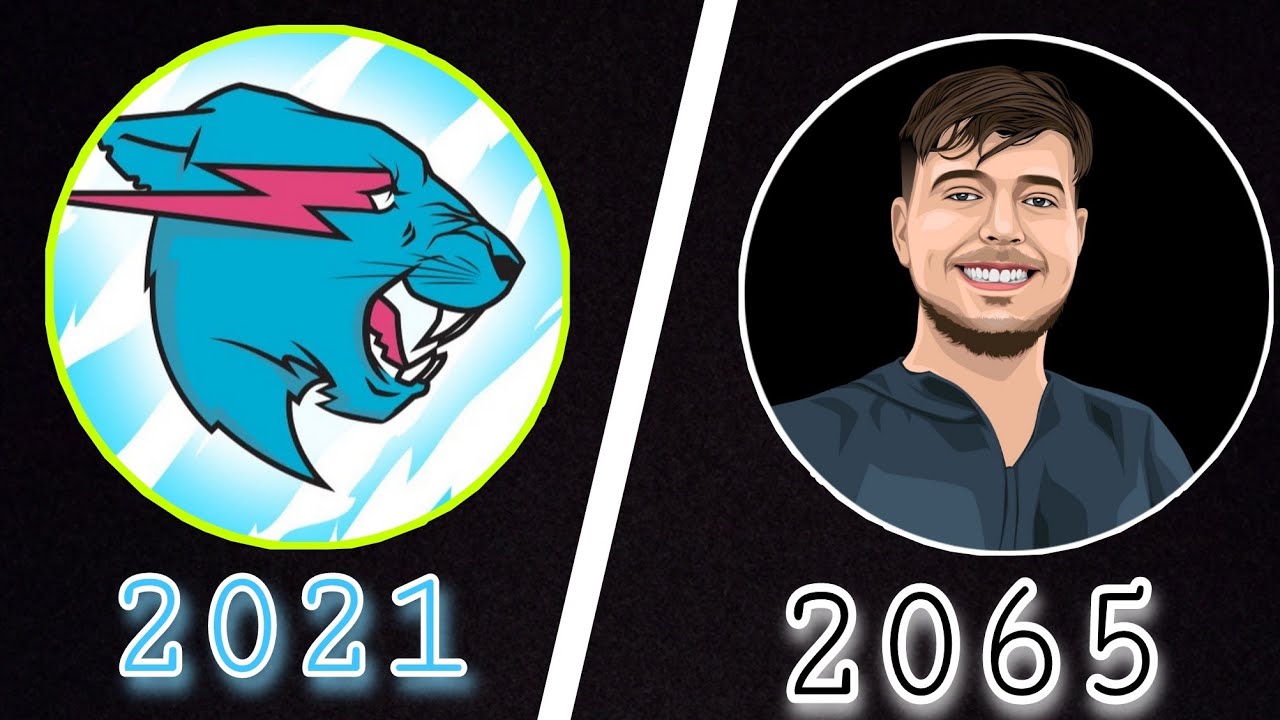 MrBeast Evolution Logo ( 2021 - 2065 ). - YouTube