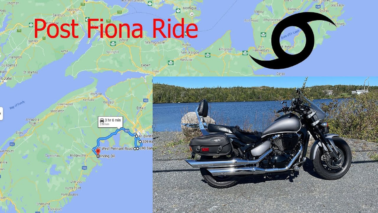 Post Hurricane Fiona Ride Sambro Loop | Suzuki Boulevard M50 - YouTube