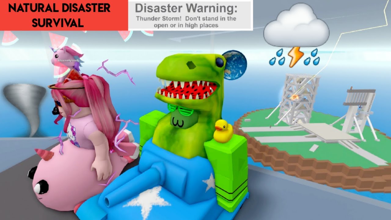 ROBLOX NATURAL DISASTER SURVIVAL!!! - YouTube