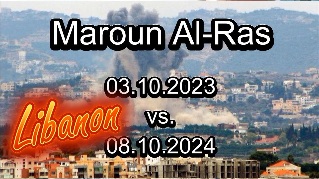 08.10.2024 - Israel zerstört Maroun Al-Ras im Libanon - YouTube