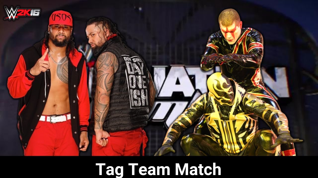 The Usos Vs Stardust & Goldust - Tag Team Match | WWE 2K16 Gameplay ...