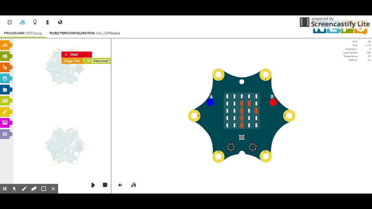 Calliope mini auf Open-Roberta.org programmieren - YouTube