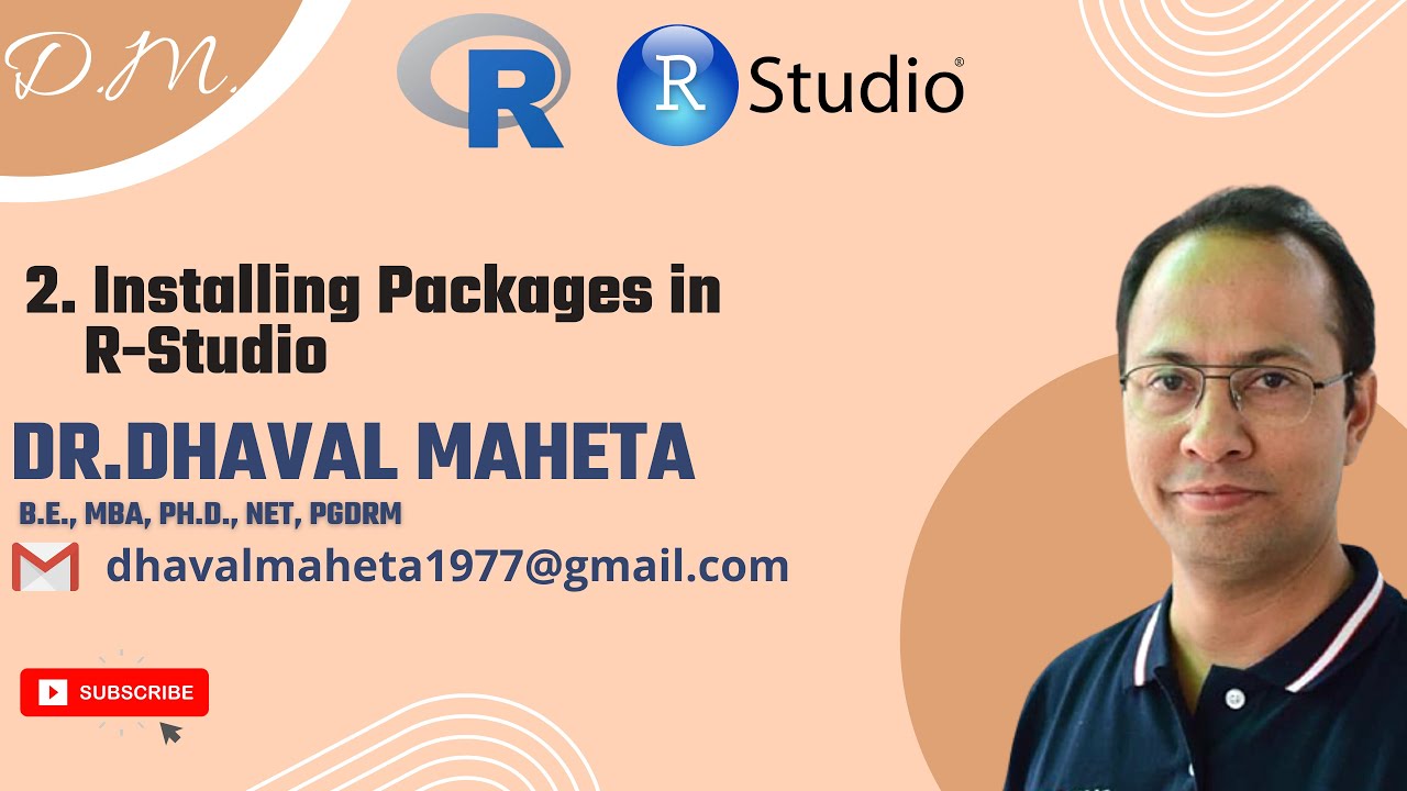 2. Installing Packages in R || Dr. Dhaval Maheta - YouTube