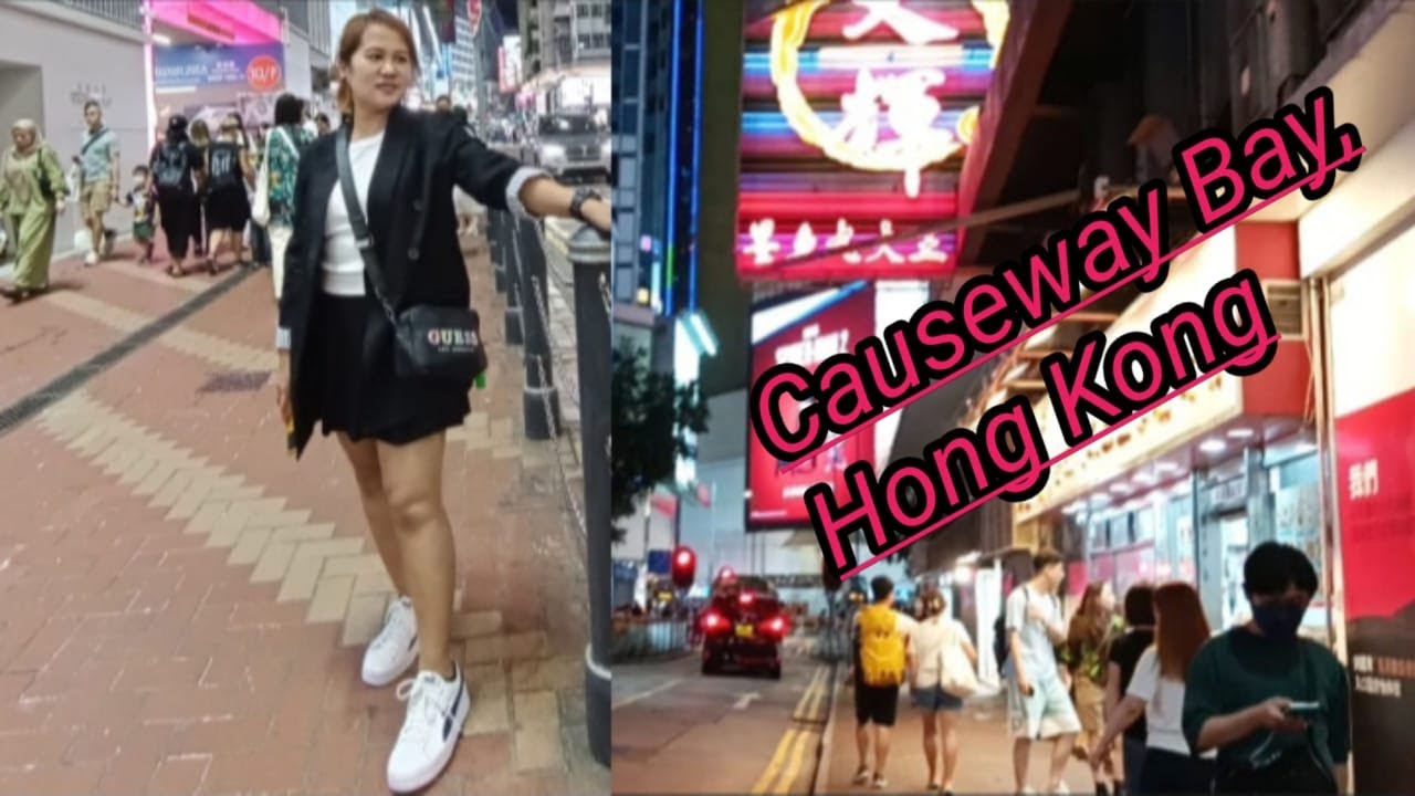 Walking Around at Night || Causeway Bay Hong Kong - YouTube