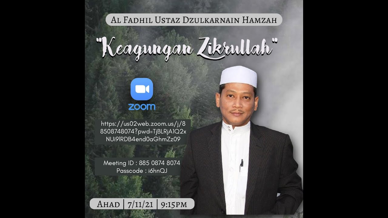 Keagungan Zikrullah - Al Fadhil Ustaz Dzulkarnain Hamzah (Live) - YouTube