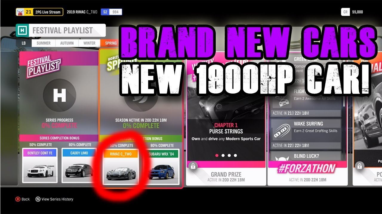 Forza Horizon 4 - New Festival Playlist | 1900HP Electric Car - YouTube