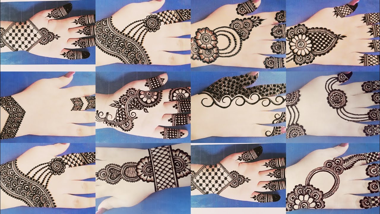 Top Easy and simple bail mehndi design - Simple Arabic bail mehndi ...