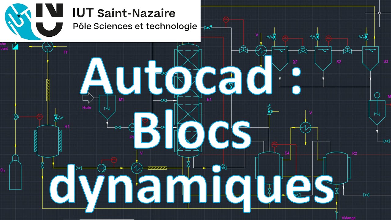 Autocad : Blocs dynamiques - YouTube