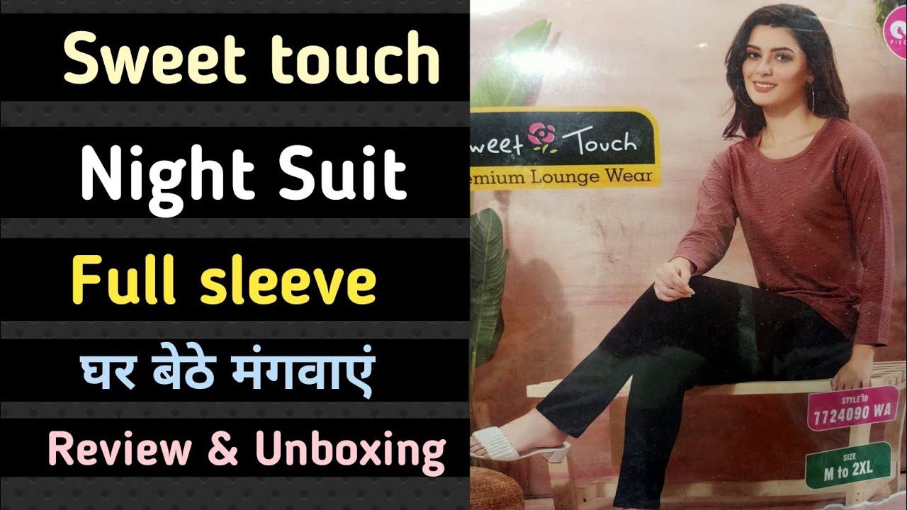 Sweet Touch Full Sleeve Night Suit | Full sleeves Night Suit | # ...