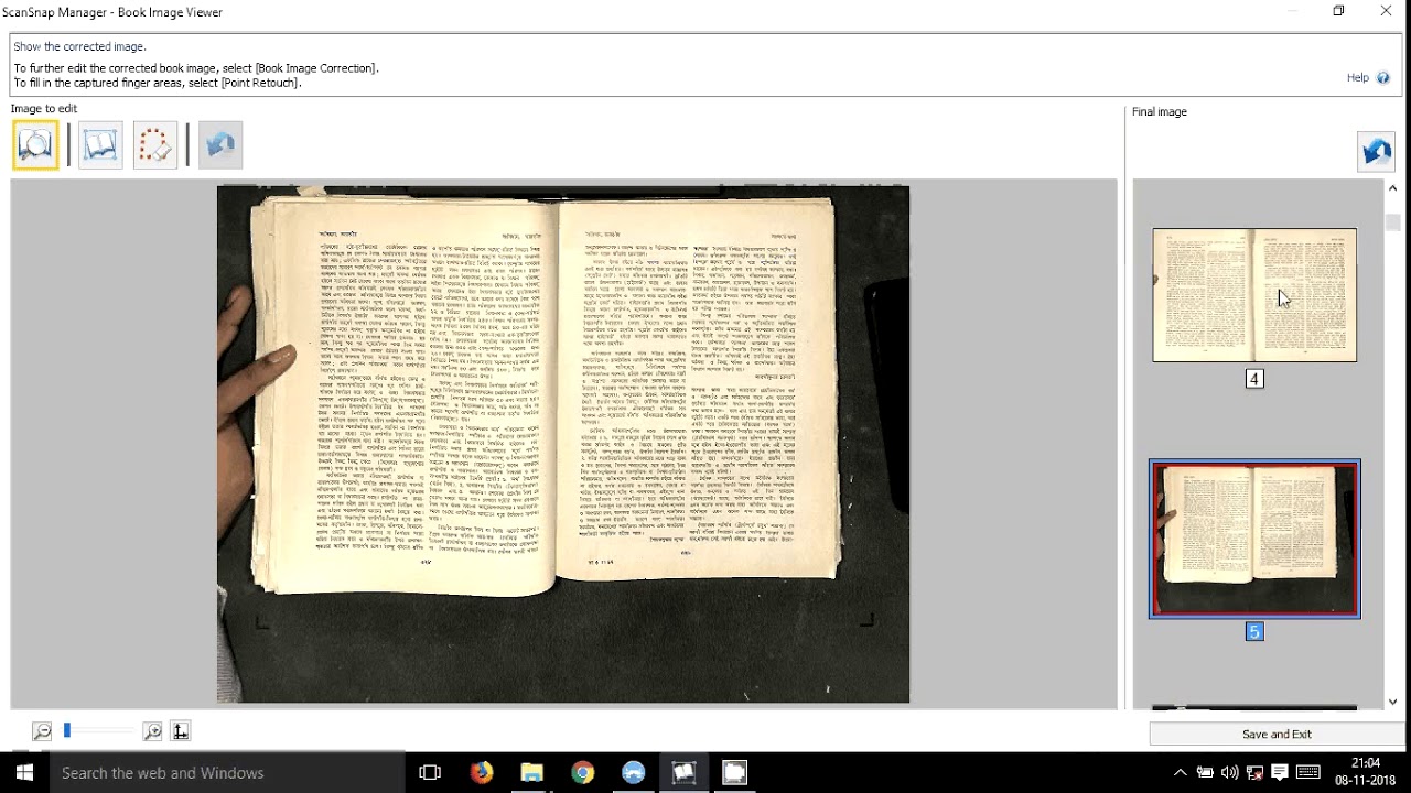 Scanning post processing by Scansnap SV600. Page correction - YouTube