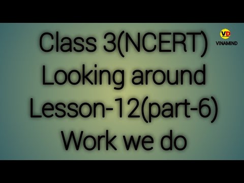 Class 3(NCERT), Looking around book, Lesson-12(part-6), Work we do/# ...