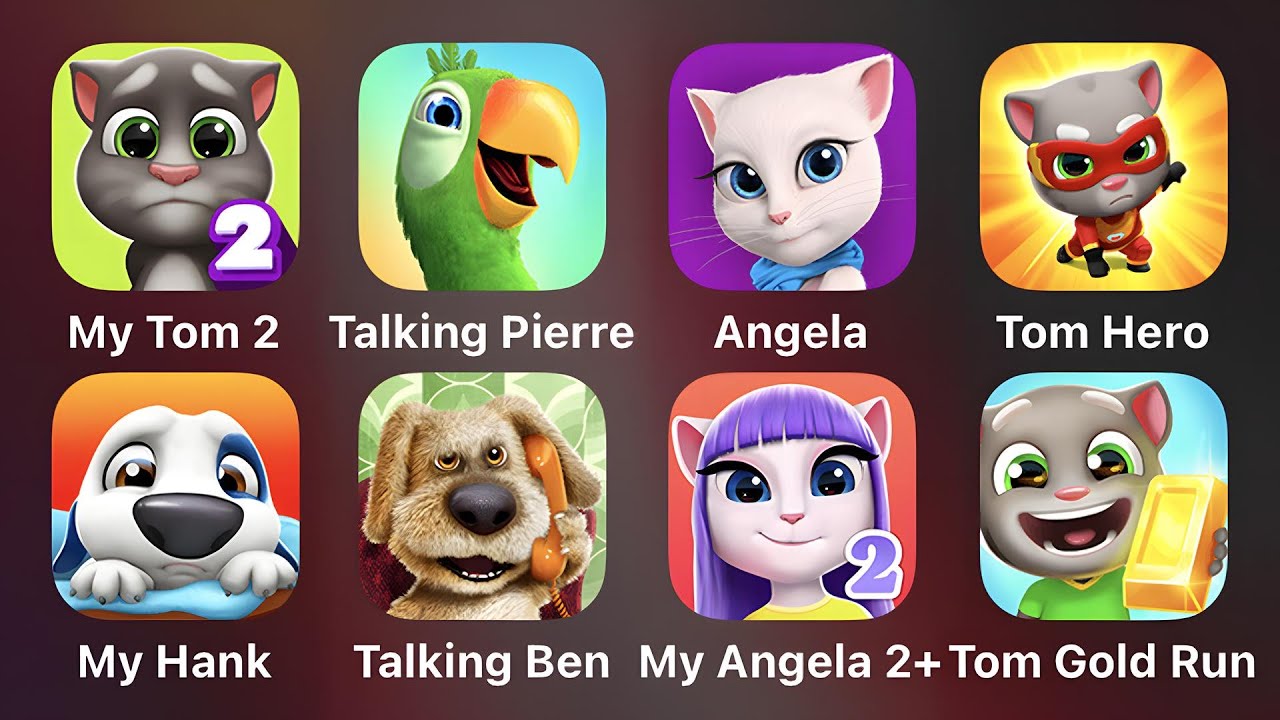 My Tom 2, Talking Pierre, Angela, Tom Hero, My Hank, Talking Ben, My ...