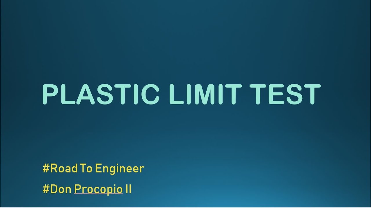 Atterberg Limits: Plastic Limit Test - ASTM D-4318 - YouTube