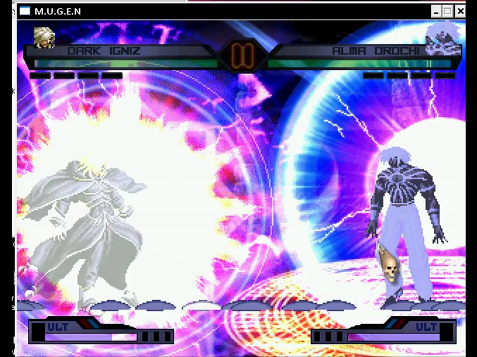 MUGEN alma orochi vs dark igniz - YouTube