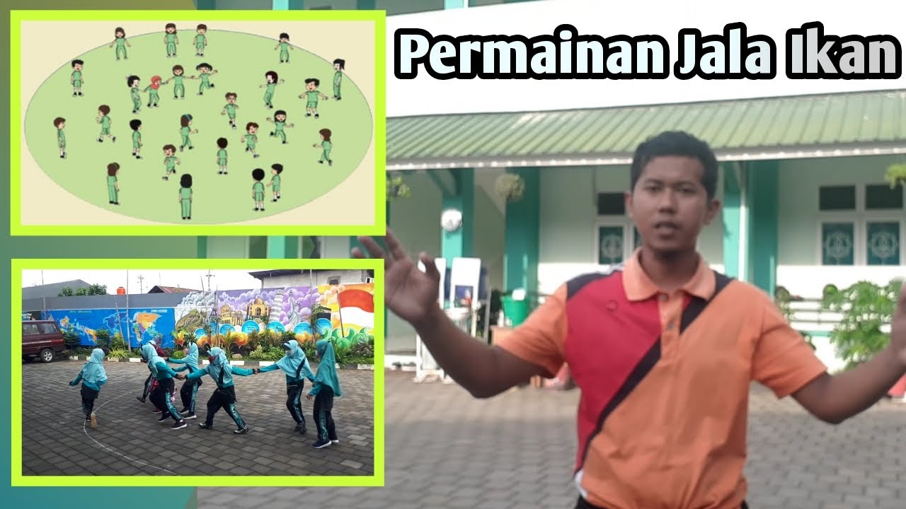 Permainan jala ikan, Pjok kelas 3 SD Tema 8 Sub 3 Pb 4 - YouTube