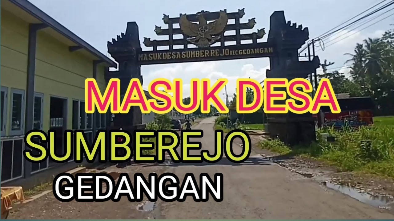 Jalan raya desa sumberejo gedangan - YouTube