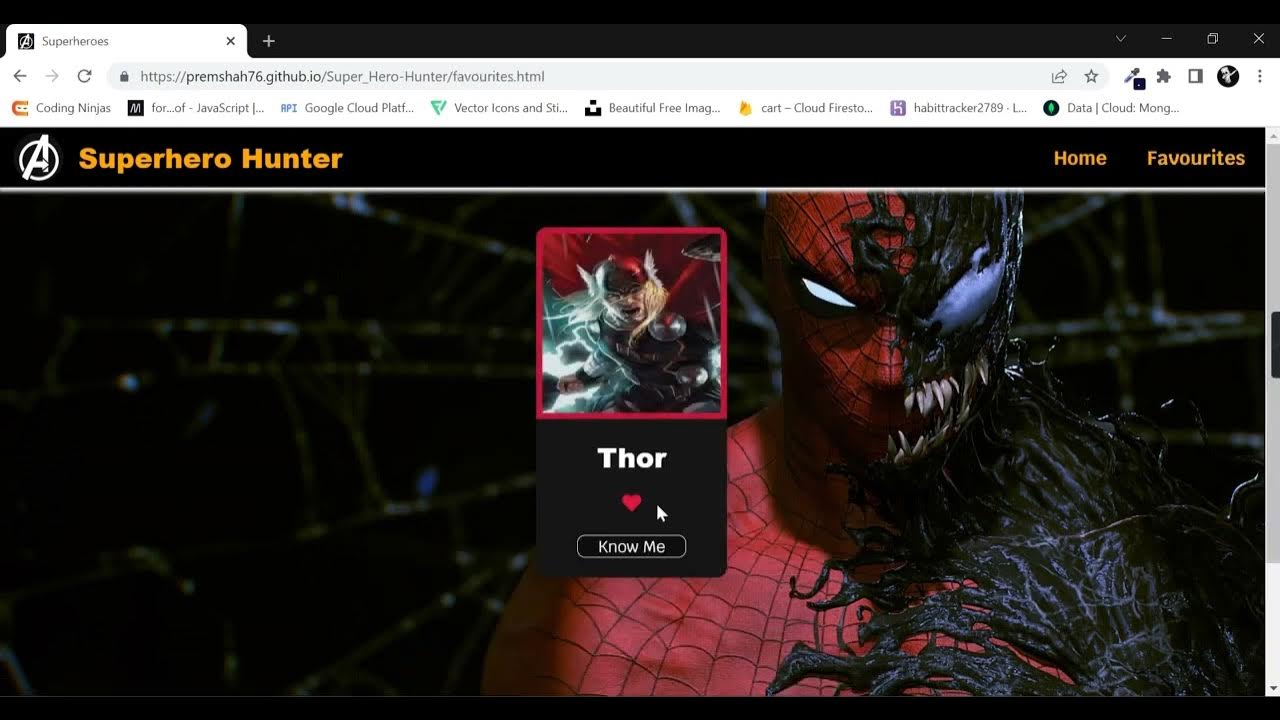 Superhero Hunter App Using Vanilla Javascript - YouTube