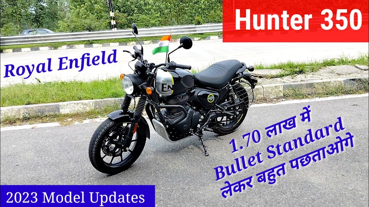 Royal Enfield Hunter 350cc base model Retro 2023 Detailed review ...