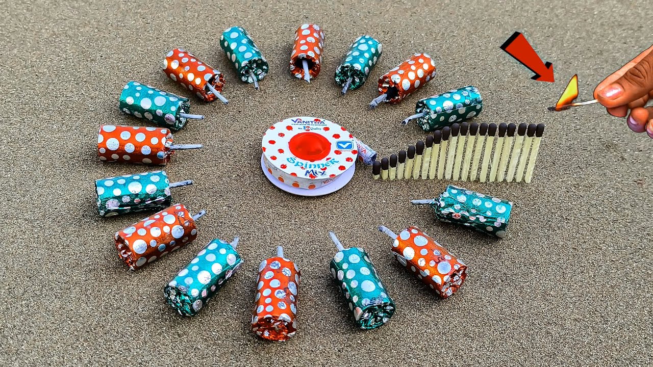 Matchstick Chain Reaction Domino Vs Lot Of Chit Put Vs Chakri Crackers ...