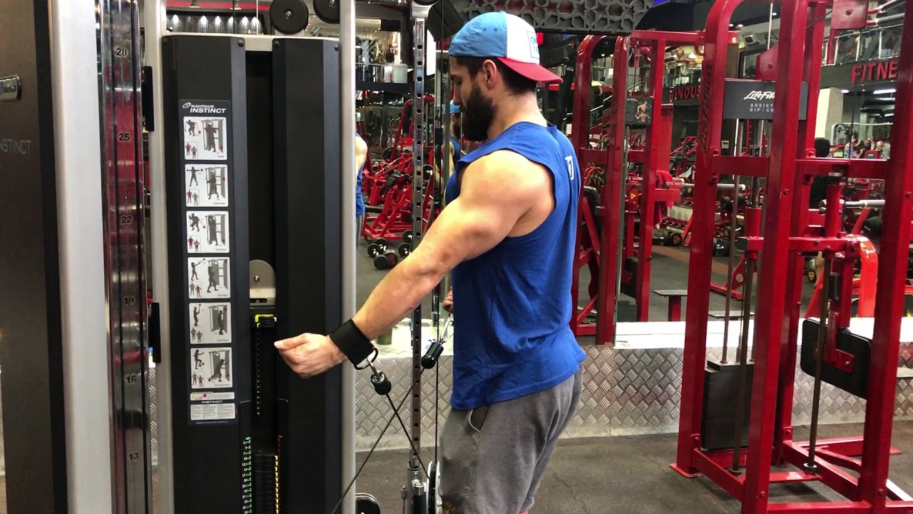 Standing Crucifix Lateral Raises - YouTube