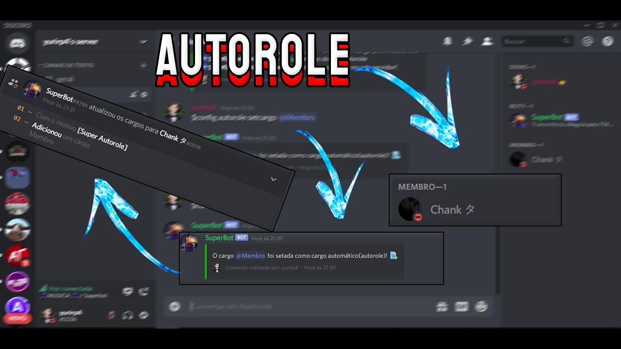 Como configurar o autorole no seu servidor - YouTube