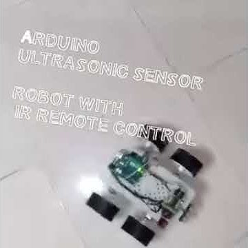 Arduino ultrasonic sensor robot with ir remote control - YouTube