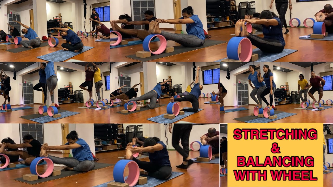 STRETCHING & BALANCING POSE WITH WHEEL - YouTube
