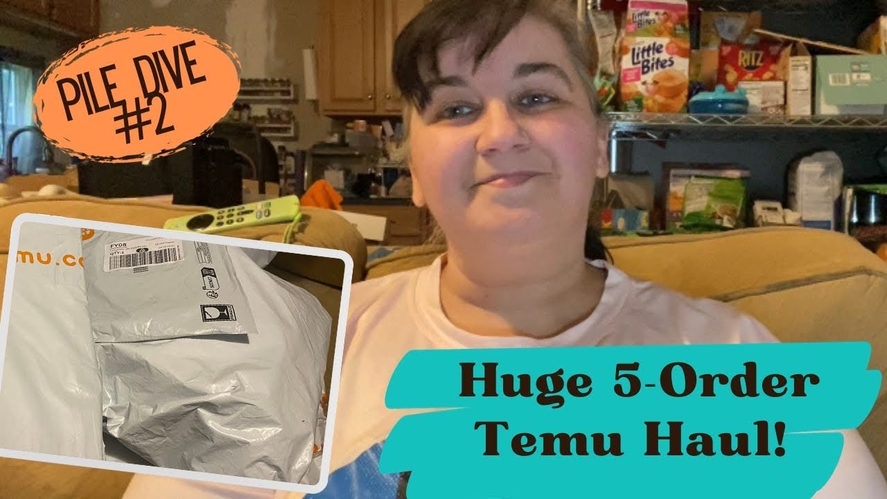 Huge 5-Order Temu Haul | Pile Dive #2 - YouTube