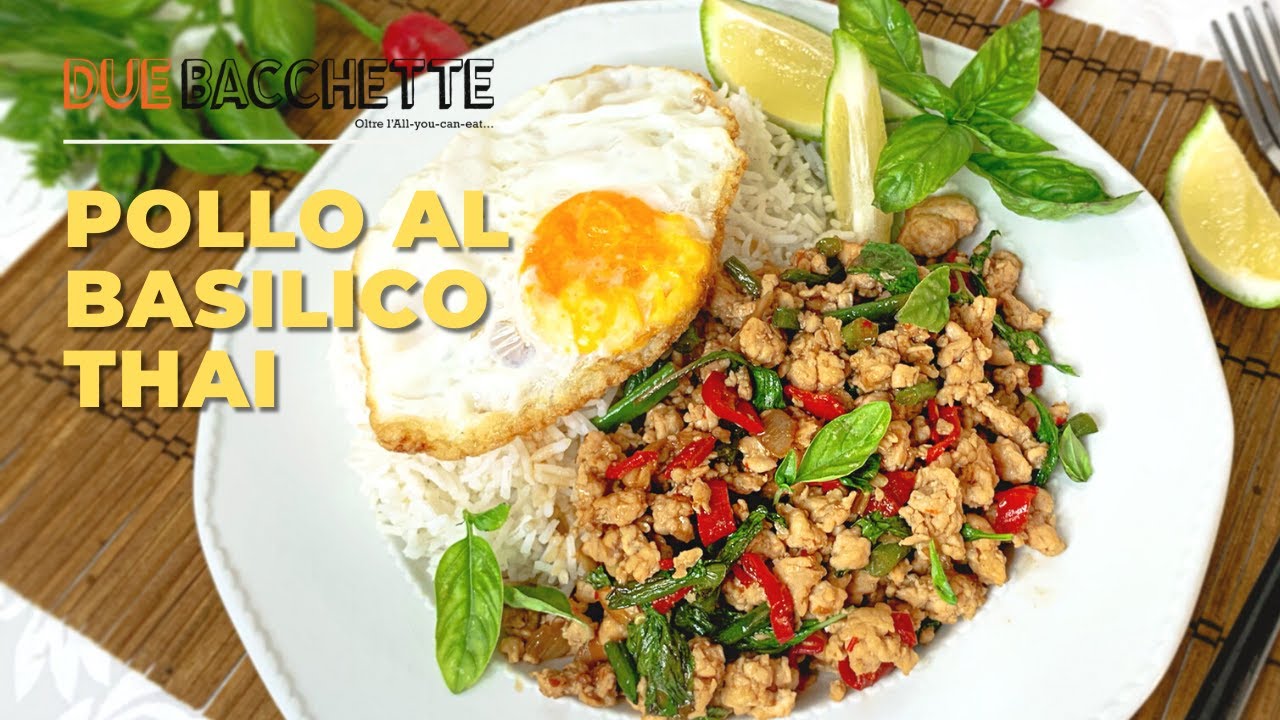 🥢 Pollo al basilico thai (pad ga prao) | RICETTA CUCINA THAILANDESE ...