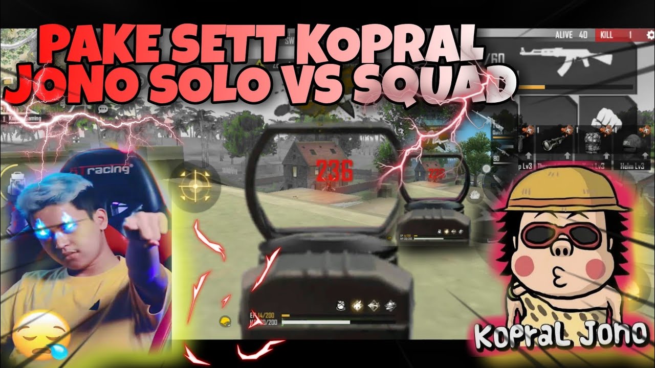PAKE SETT KOPRAL JONO SOLO VS SQUAD YAH JONNN!!! - YouTube