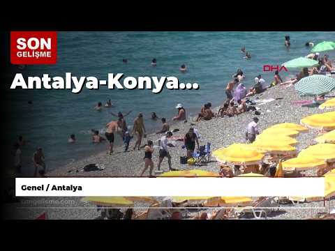 Antalya-Konyaaltı Sahili’nde bayram yoğunluğu
