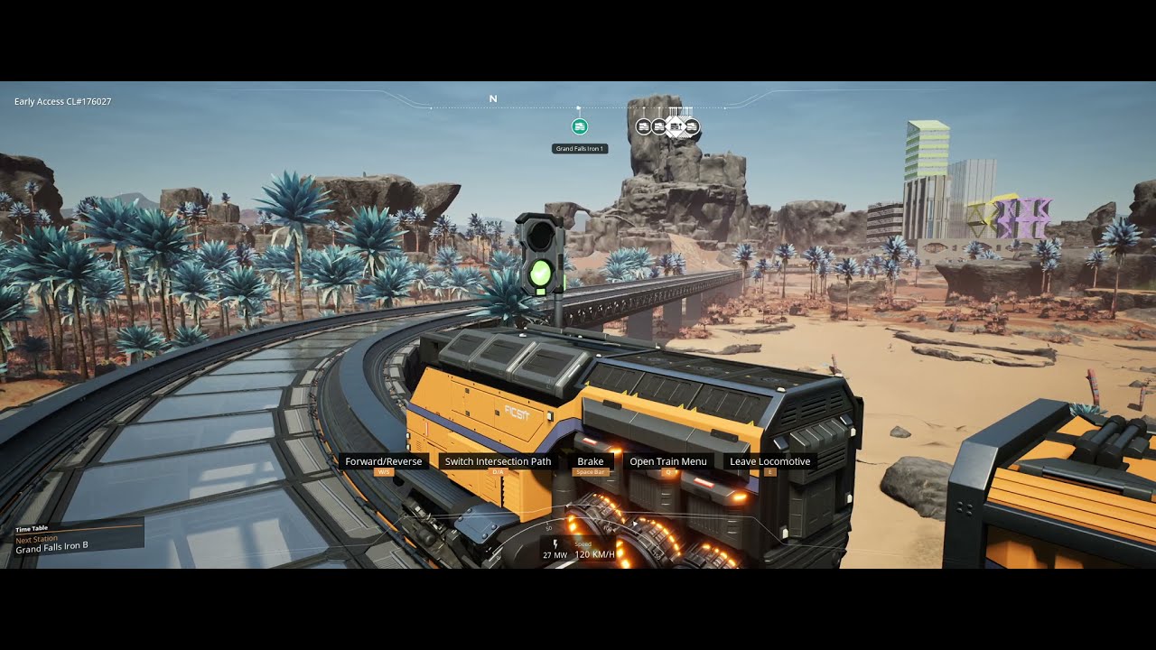 Satisfactory train network and megafactory city (WIP) - YouTube