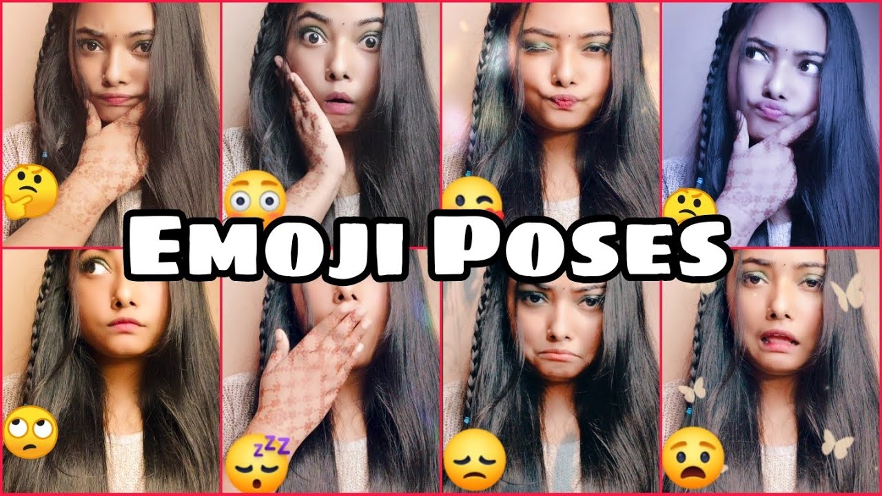 Emoji poses 🔥/Cute And Funny Emoji poses🦋🥀/Cute Poses #emojipose# ...