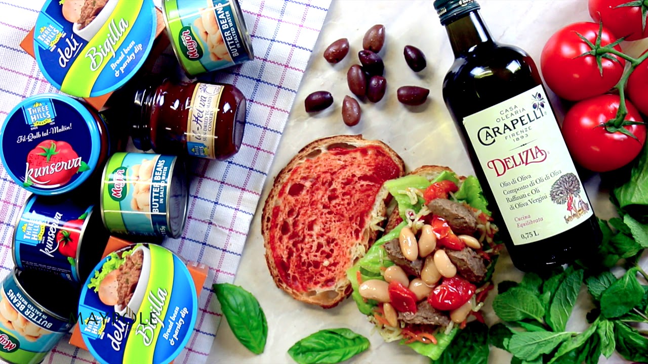 Traditional Maltese Sandwich made with Maypole's Maltese bread! - YouTube