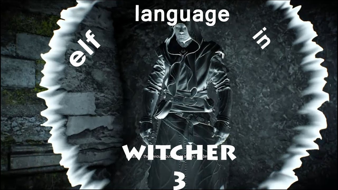 elf language in Witcher 3 Wild Hunt - YouTube