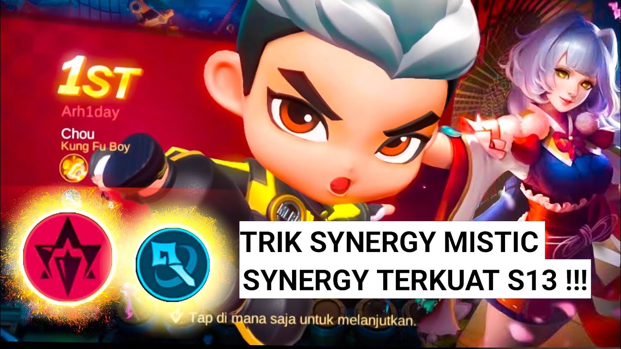 TRIK PAKE SYNERGY COMBO MISTIC DAN COMENDER CHOU #magic_chess #comender ...