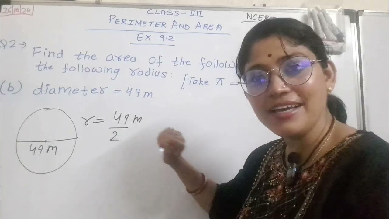 #Class 7 #Maths: Area of Circle | Exercise 9.2 #Q2 | #Perimeter & Area Chapter ...